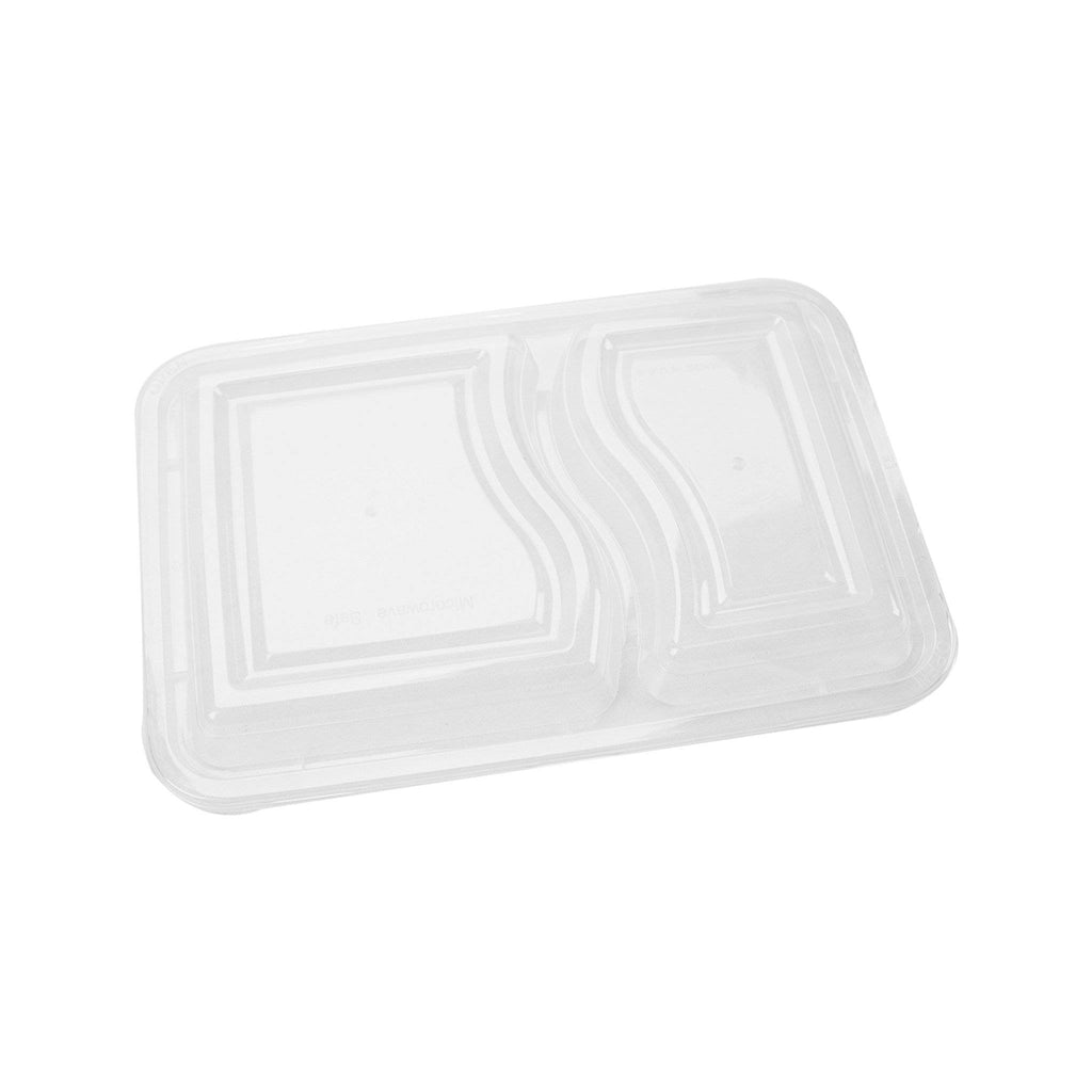 300 Pieces Black Base Rectangular 2-Compartment Container – Hotpack Oman
